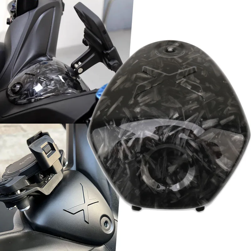 Motorcycle-Carbon-Fiber-Handlebar-Upper-Central-Fairing-Cover-For ...