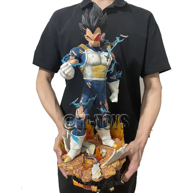 55CM-Anime-Dragon-Ball-Vegeta-Figure-Replaceable-Head-Vegeta-Figurine ...