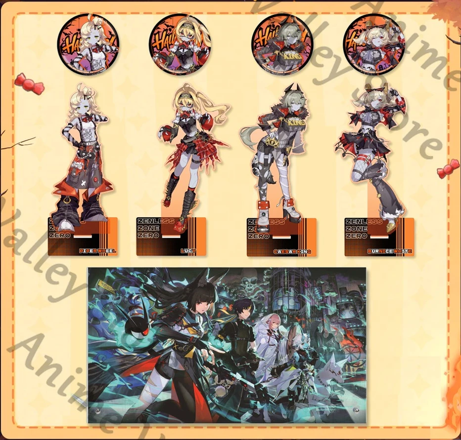 Anime Zenless Zone Zero Burnice Whita Lucy Piper Wheel Cosplay Cartoon ...
