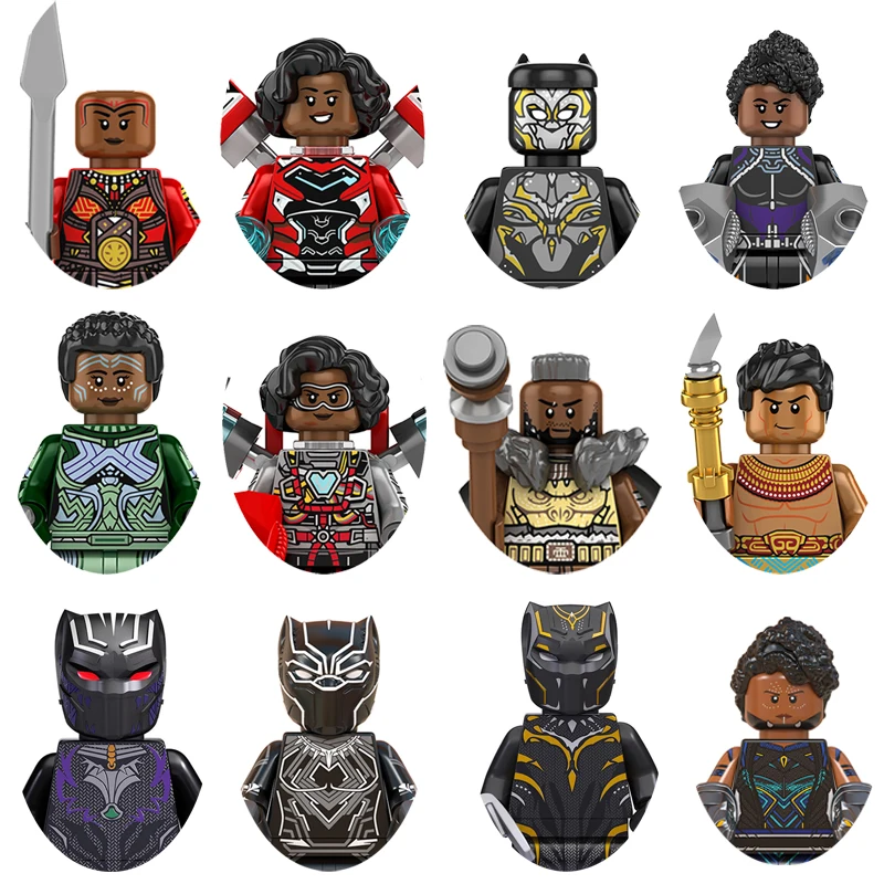 Hasbro-Marvel-Building-Blocks-Black-Panther-Ironheart-Mk2-Shuri-Action ...