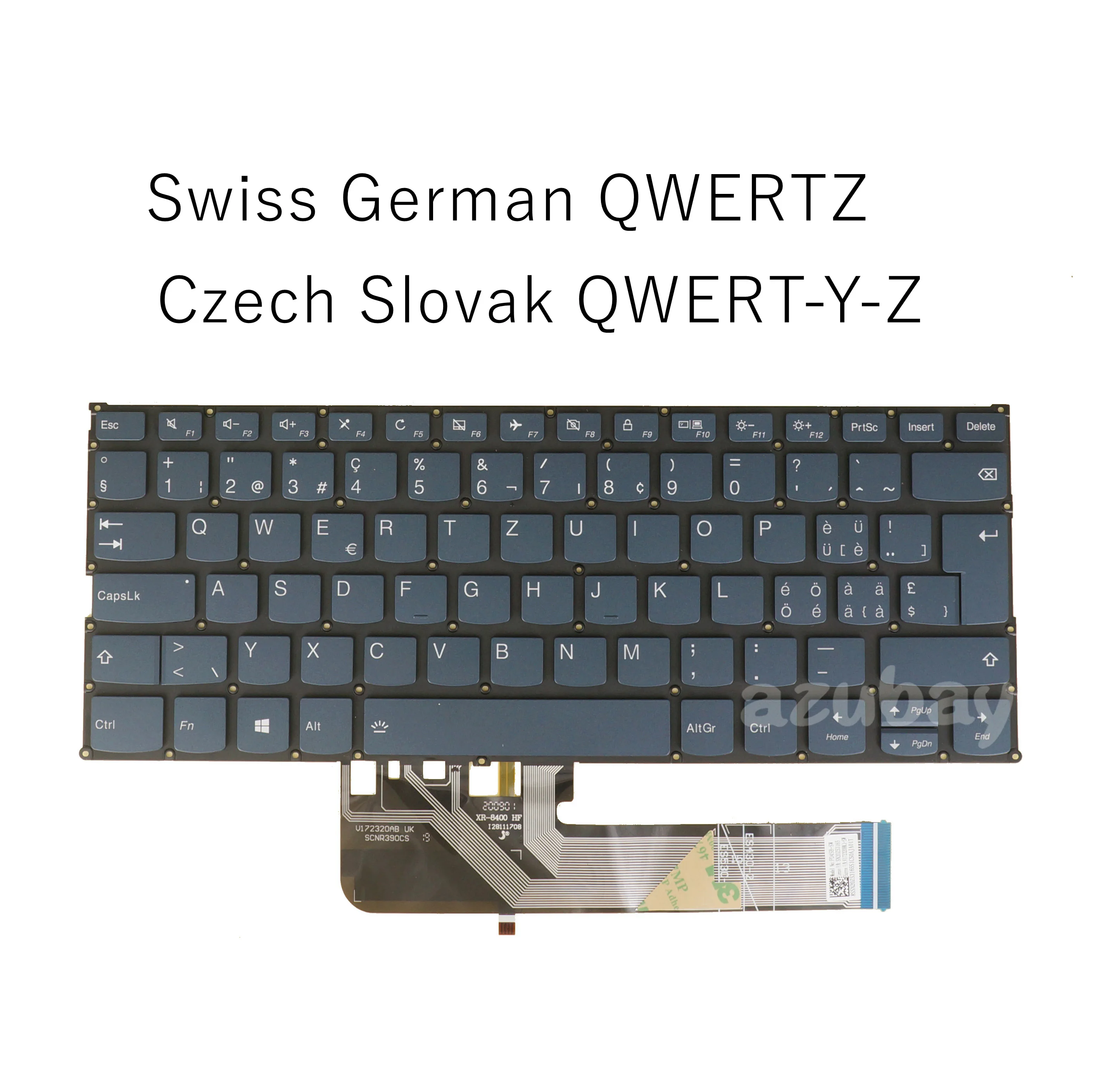 Swiss-Czech-Slovak-Keyboard-For-Lenovo-Yoga-C640-13IML-LTE-C740-14IML ...