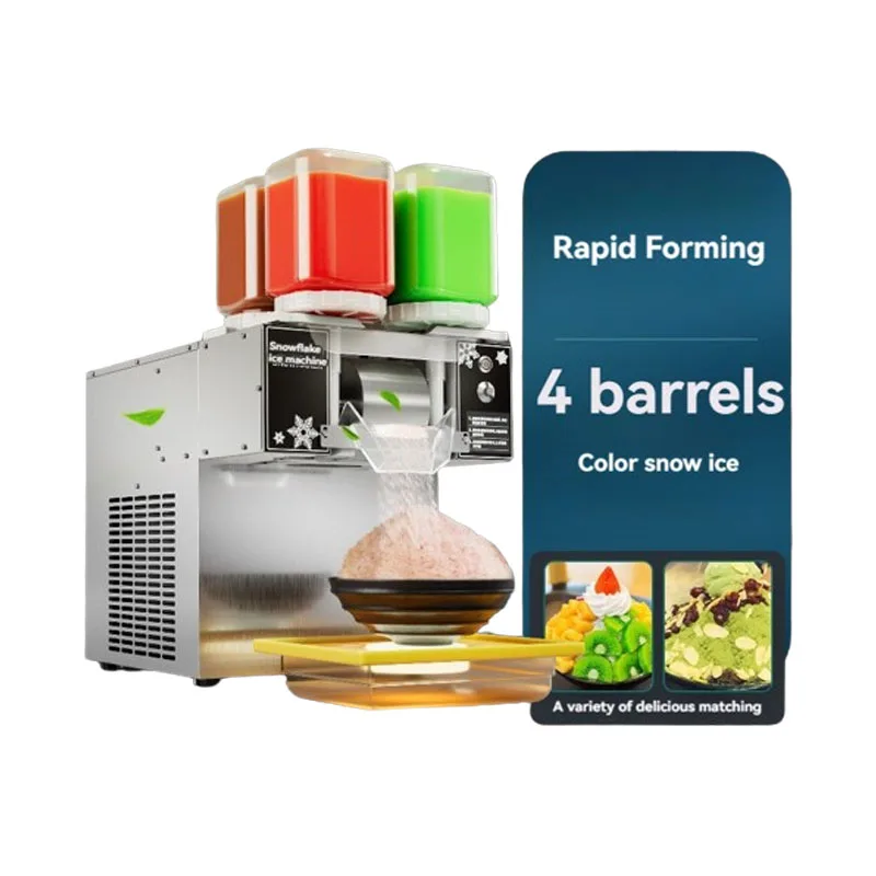 Commercial-Snowflake-Ice-Machine-Rainbow-4-Barrels-Korea-Bingsu-Machine ...