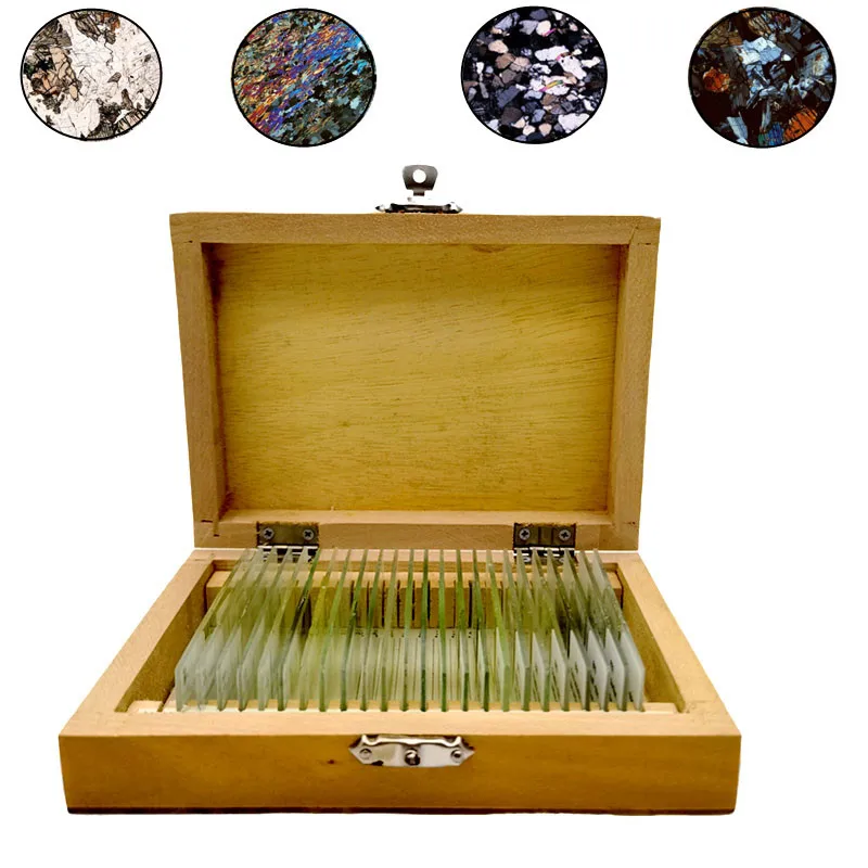 Geology Prepared Slides 24 Piece Rock Mineral Thin Sections ...