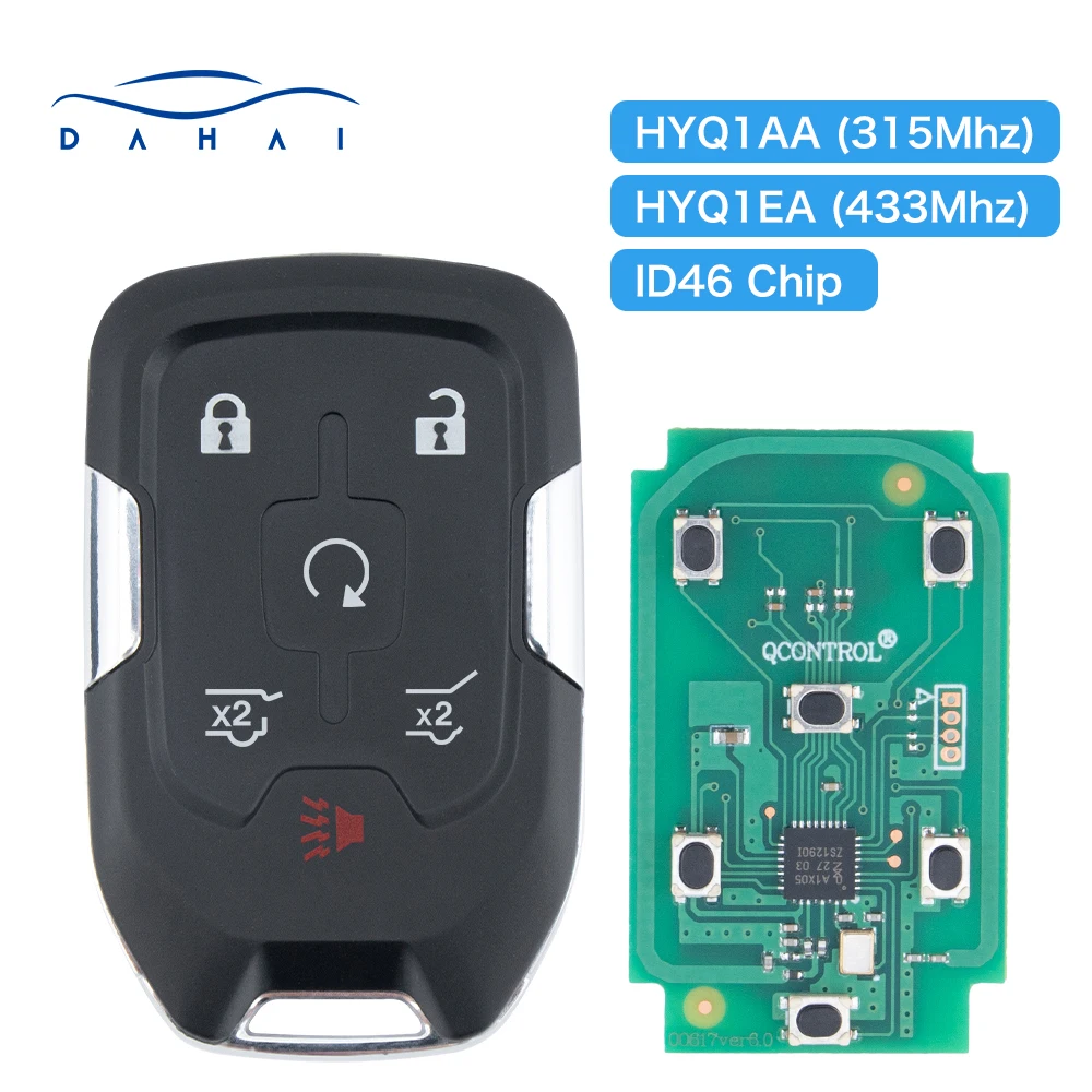 dahai car 315/433MHz HYQ1AA /HYQ1EA Smart Remote Key for Chevrolet ...