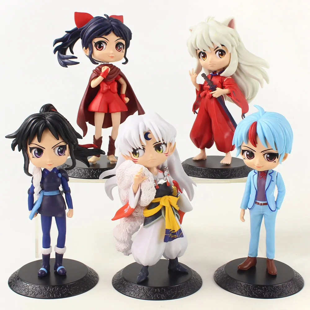15-16cm-5pcs-Lot-Anime-Inuyasha-Figure-Inuyasha-Sesshoumaru-Moroha ...