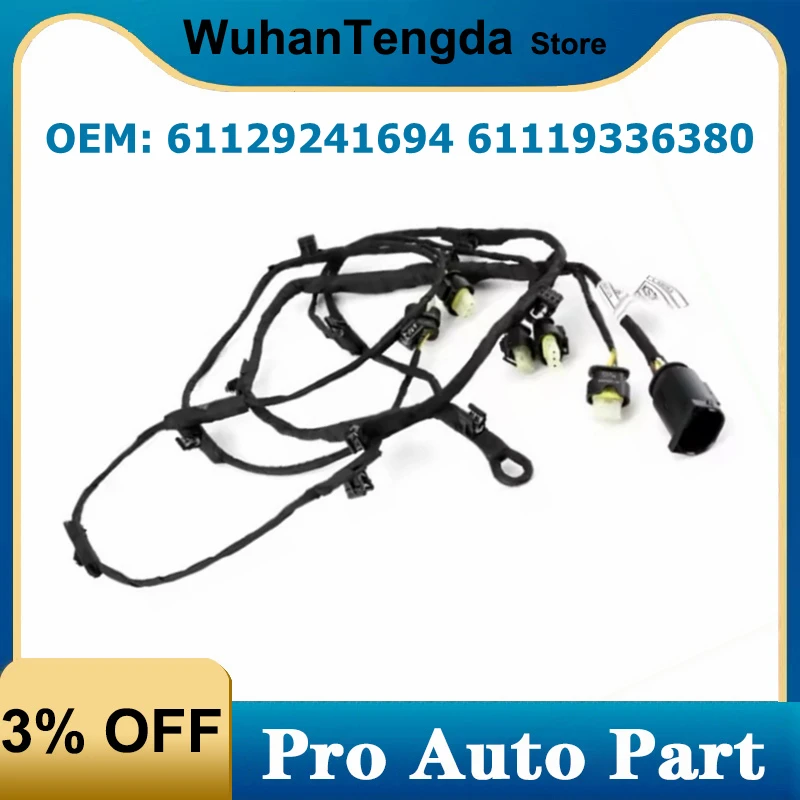 Front-61129241694-Rear-61119336380-Bumper-Parking-Sensor-Wiring-Harness ...