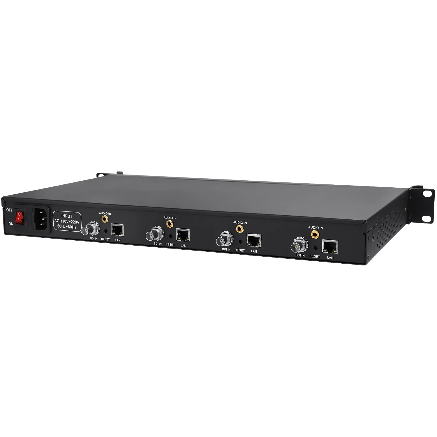 4 Channels H.265 H.264 SD HD 3G SDI to IP Streaming RTSP RTMP RTMPS SRT ...
