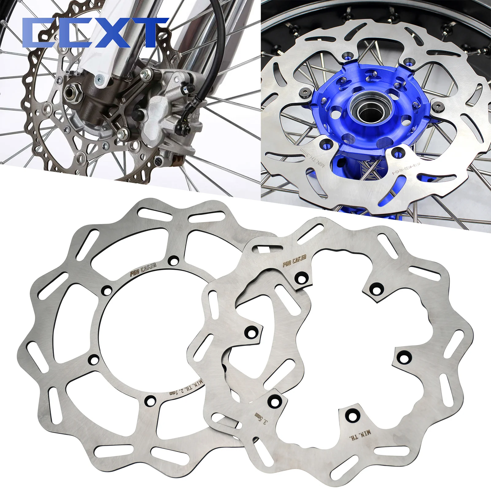 Motorcycle-245mm-270mm-Front-Rear-Brake-Disc-Rotor-For-Yamaha-YZ125 ...