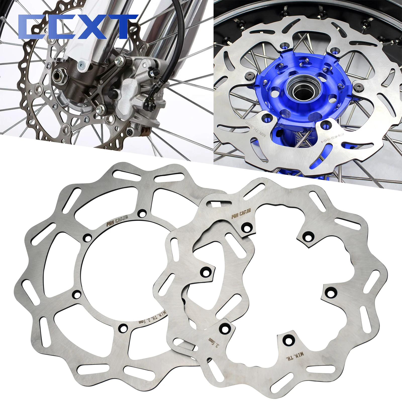Motorcycle 245mm 270mm Front Rear Brake Disc Rotor For Yamaha Yz125 ...