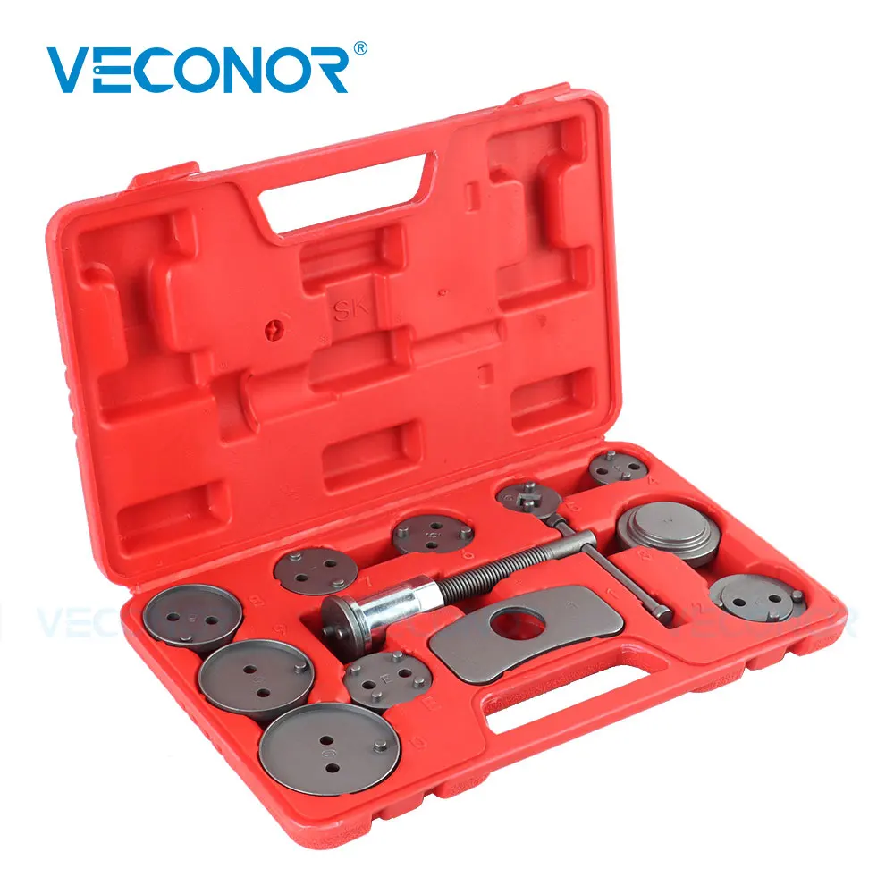 12pcs Brake Caliper Piston Rewind Wind Back Tool Kits Universal Disc ...