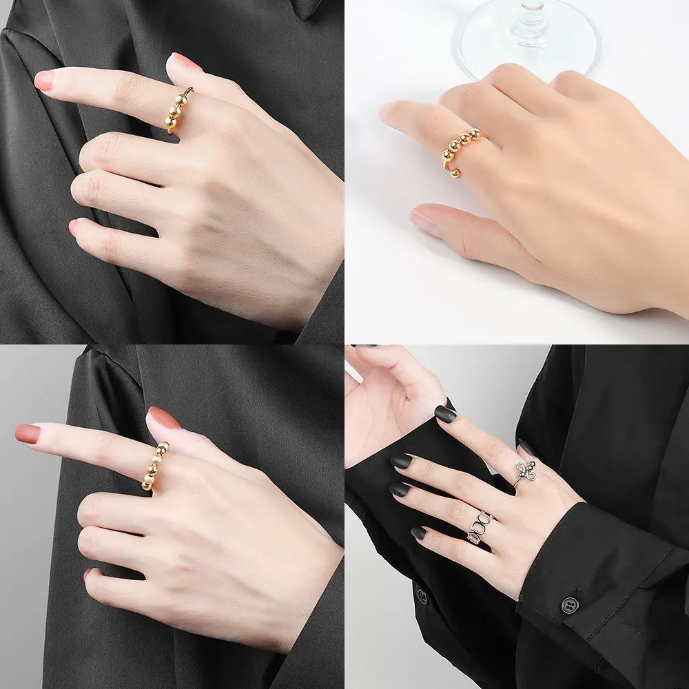 Anxiety Fidget Ring Collection | Dagiba Jewelry