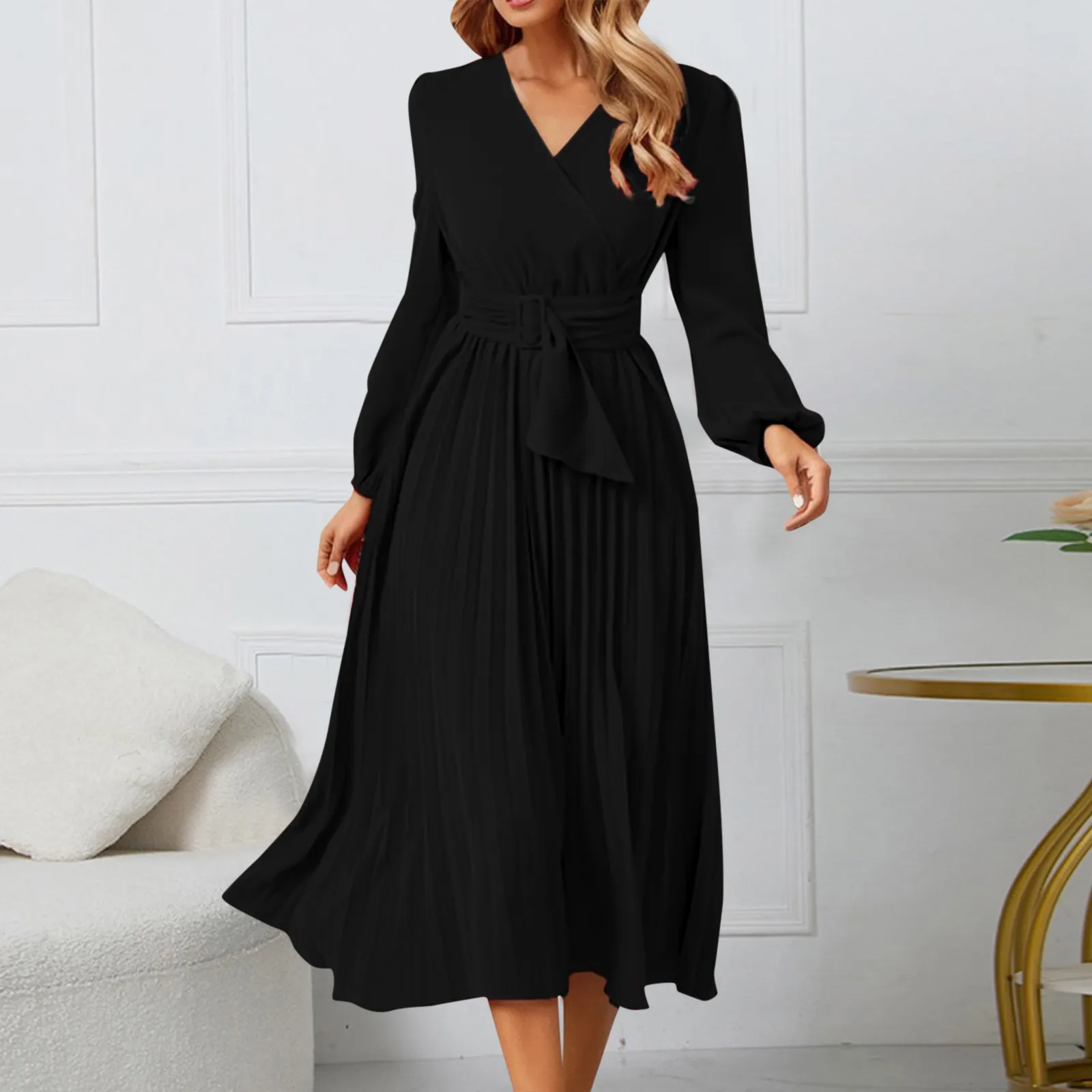 Robe-de-soir-e-pliss-e-manches-longues-pour-femmes-robe-trap-ze-col-en-V.jpg