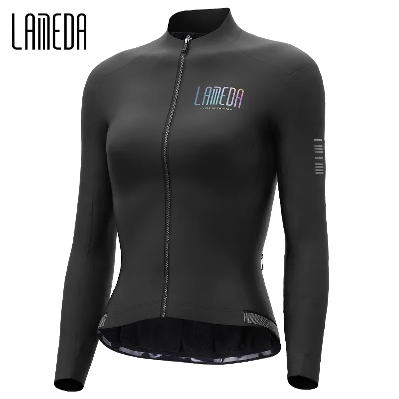 LAMEDA-Fleece-Women-Cycling-Jackets-Winter-Bike-Biking-Clothing-V-neck ...