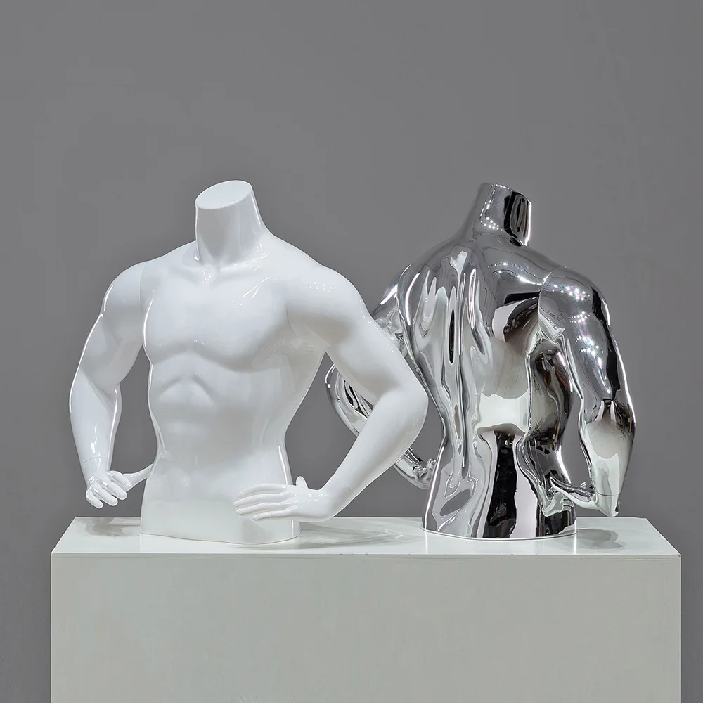 strong muscle sports mannequin men half body torso headless artificial ...