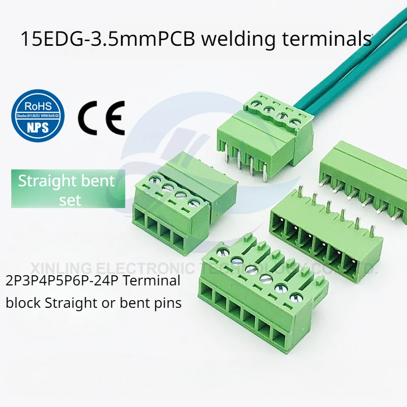 KF15EDG-3-5-Plug-in-terminal-2P3P4P5P6P8P24P-Terminal-block-Straight ...