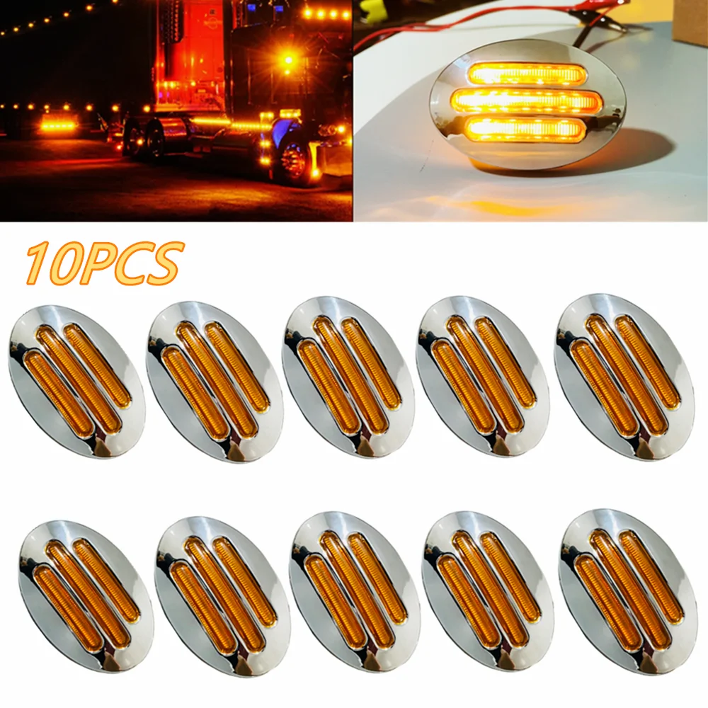 10PCS-13LED-Truck-Rear-Tail-Side-Marker-Lights-12V-Trailer-LED-Lighting ...