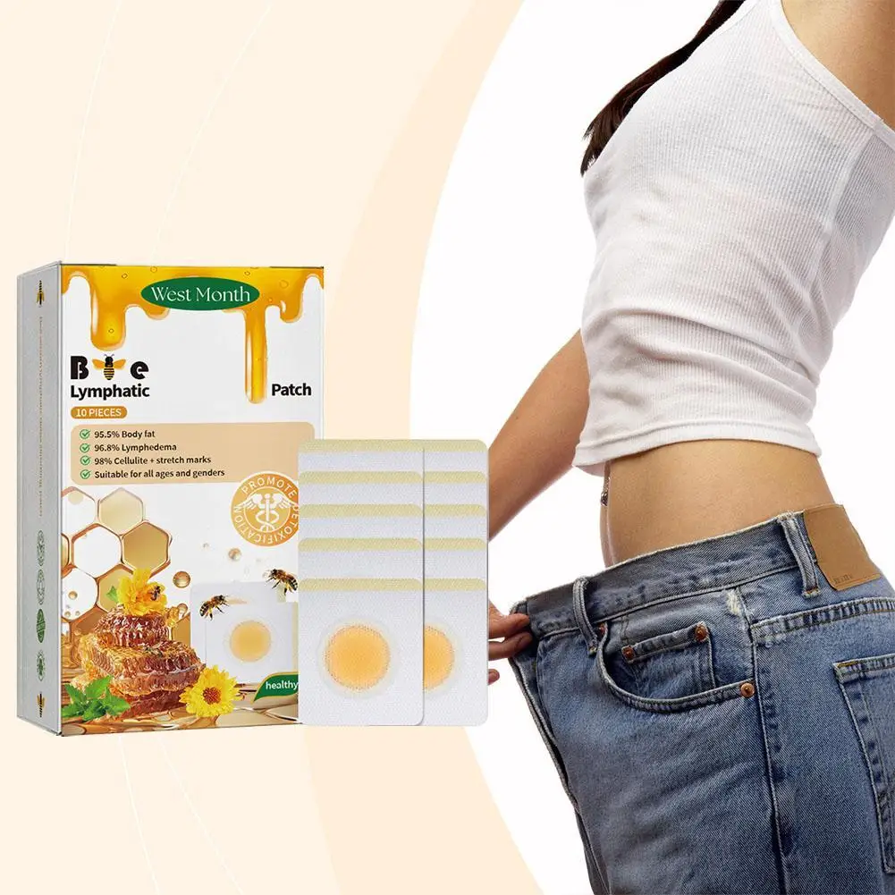 10-Pieces-Bee-Lymphatic-Slimming-Patch-Improve-Weight-Lost-Plaster-Relieve-Stress-Slimming-Body ...