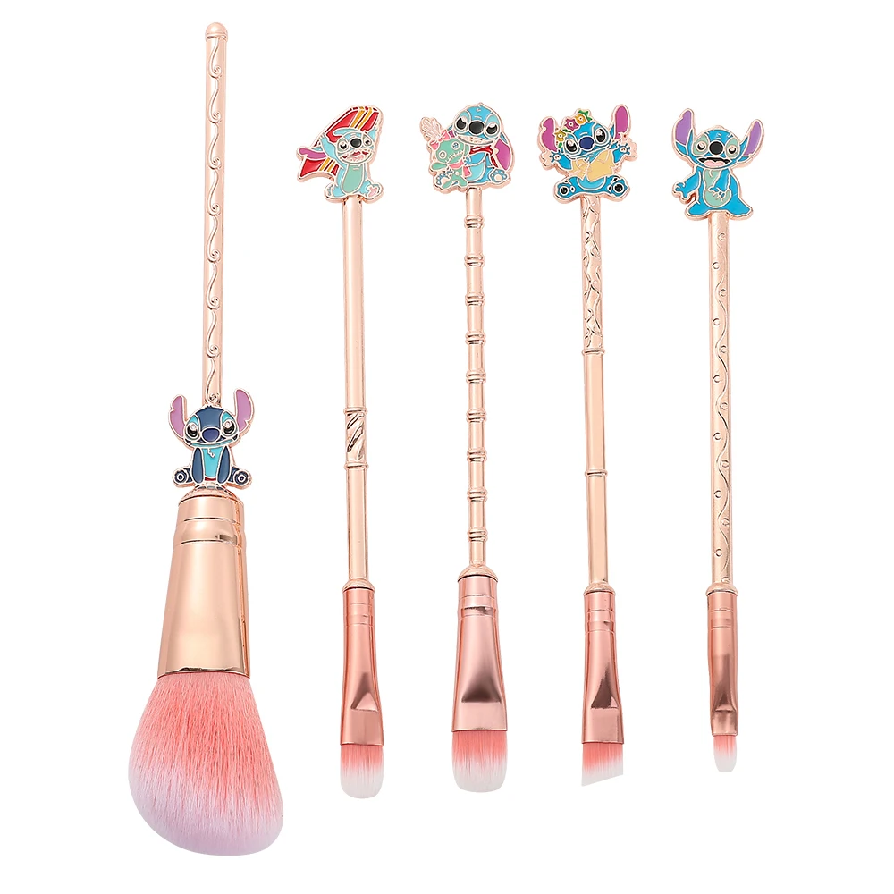 5Pcs/Set Anime Stitch Makeup Brushes Set Gift Lilo & Stitch Cartoon ...