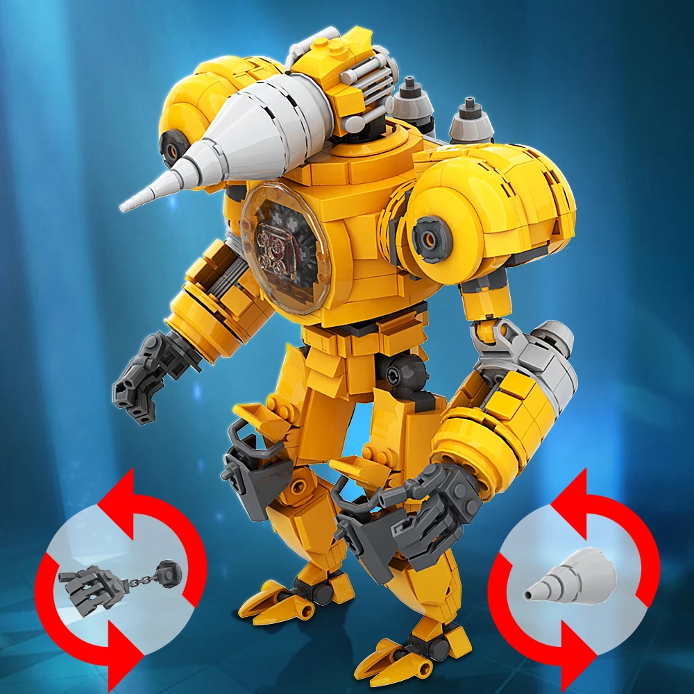 MOC-Skibidi-Toilet-Action-Figures-Electric-Drill-Operator-Model-Builing ...