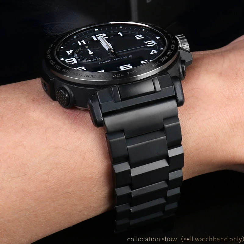 For-Casio-G-SHOCK-PRG-600YB-PRG-650-PRW-6600-GA2000-Stainless-steel ...