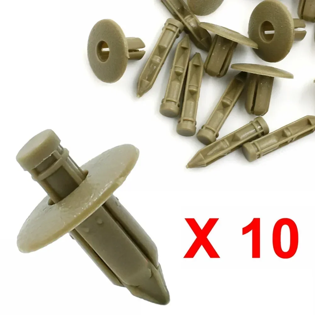 10pcs Car Rivets 7mm Hole Dia Push Clips Car Body Clips Trim Panel ...