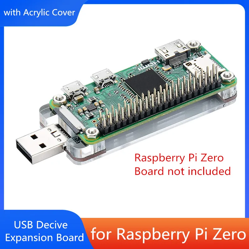Raspberry-Pi-Zero-W-USB-Device-Expansion-Board-for-Raspberry-Pi-with-Acrylic-Power-Isolation ...