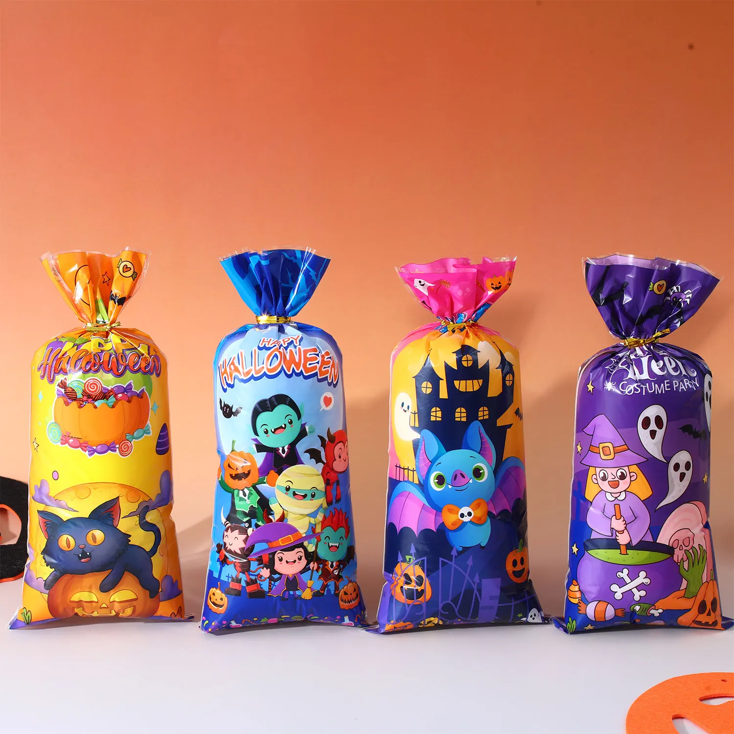 50pcs-Halloween-Opp-Candy-Bags-Candy-Cookie-Bags-for-Kids-Pumpkin-Ghost ...