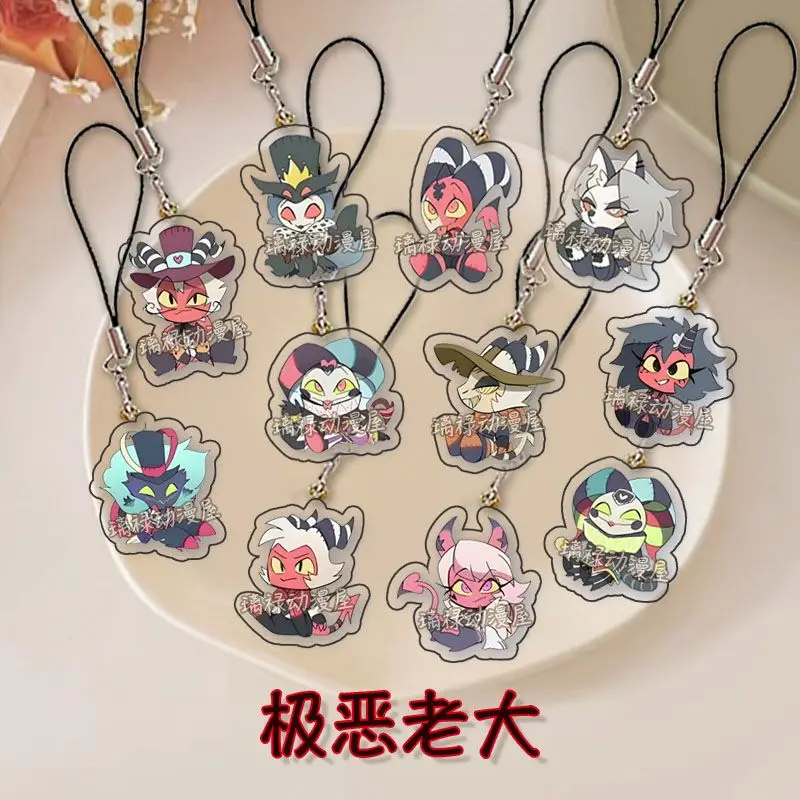 Helluva Boss Keychain Man Anime Charms Chain for Pants Womans Key Chain ...