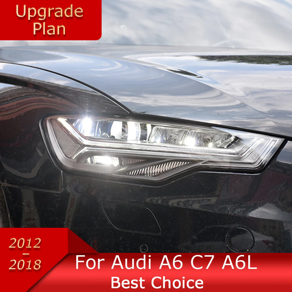 Car Lights For A6 2012-2018 A6L C7 LED Auto Headlight Assembly 2022 ...