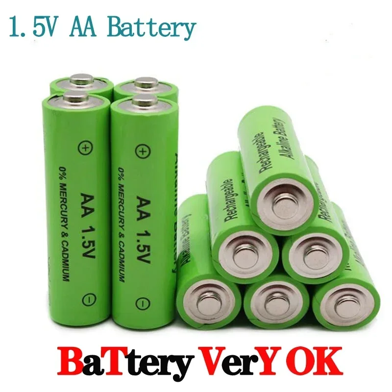 New-1-5V-4000mAh-Alkaline-AA-rechargeable-battery-for-Clocks-and-radios ...