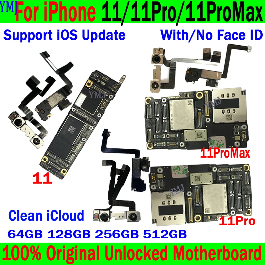 Clean-Icloud-For-IPhone-11-Pro-Max-Motherboard-Original-Unlocked-For ...