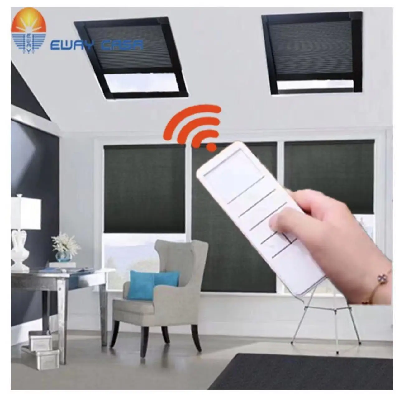 EWAY-CASA-Smart-Blinds-for-Roof-Windows-Honeycomb-Curtain-Electric ...
