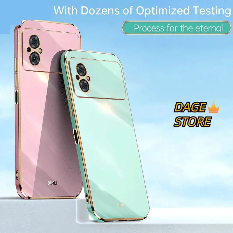 Case-For-Xiaomi-Poco-M4-5G-Poco-M5-4G-Plating-Soft-Silicone-6D-Square ...