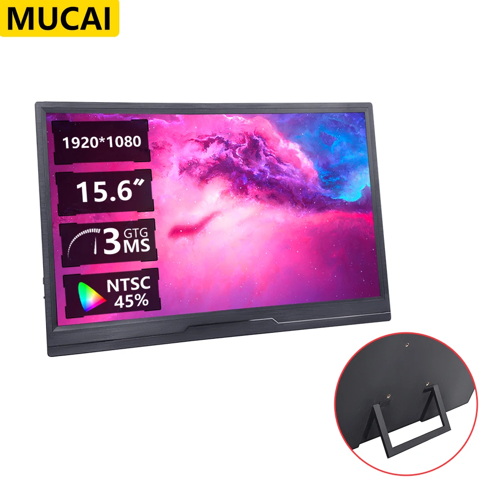 MUCAl-15-6-Inch-Portable-Monitor-FHD-Travel-Gaming-15-6-Display-1920 ...