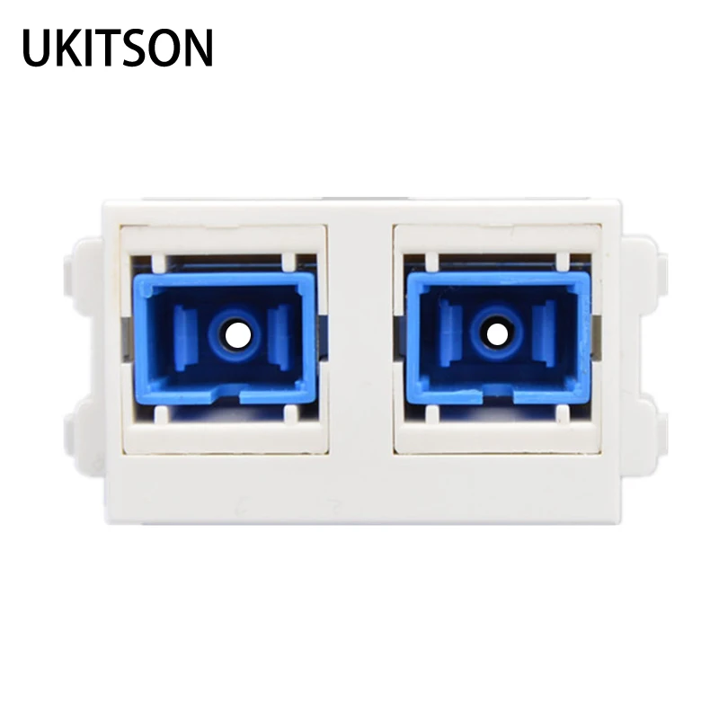 Dual-SC-Optical-Fiber-Keystone-Jack-UPC-Female-Connector-Socket-Module ...