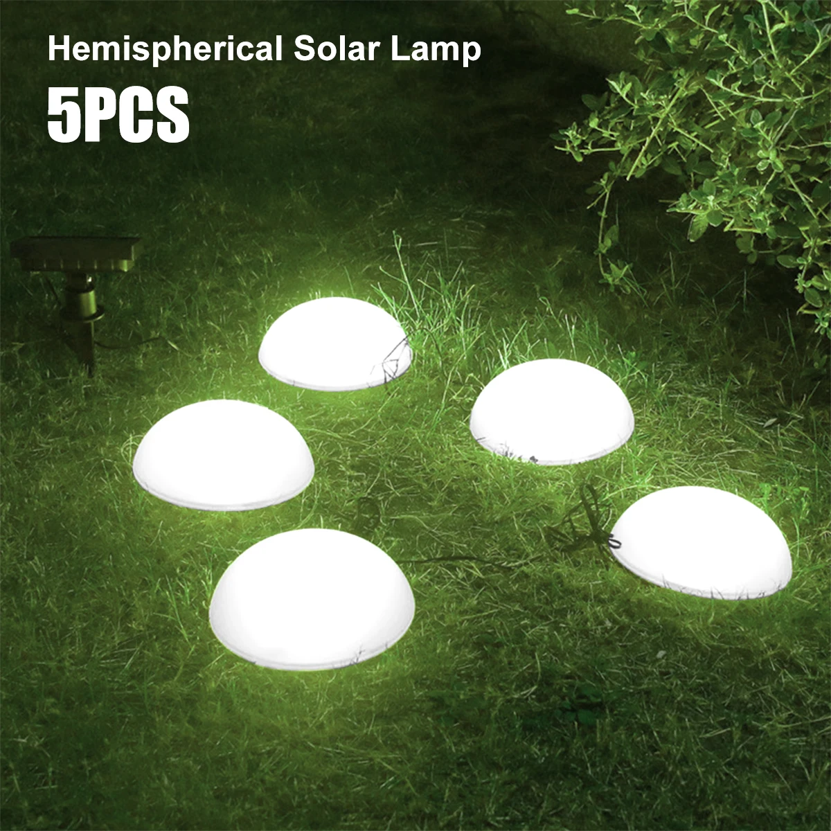 LED Solar Lawn Yard Lights Glow Cobblestone Shape Lamp Garden Decor Pebble RGB Light Solar ...