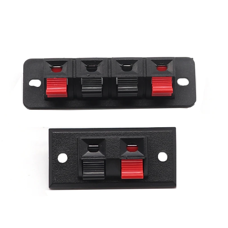 【5-1PCS】Plastic 2/4 Positions Connector Terminal Push In Jack Spring ...