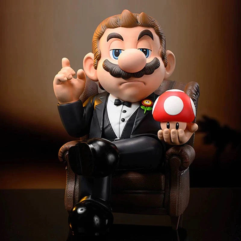 Anime-Mario-Game-Figures-GK-Godfather-Mario-Maurer-Action-Figures-PVC ...
