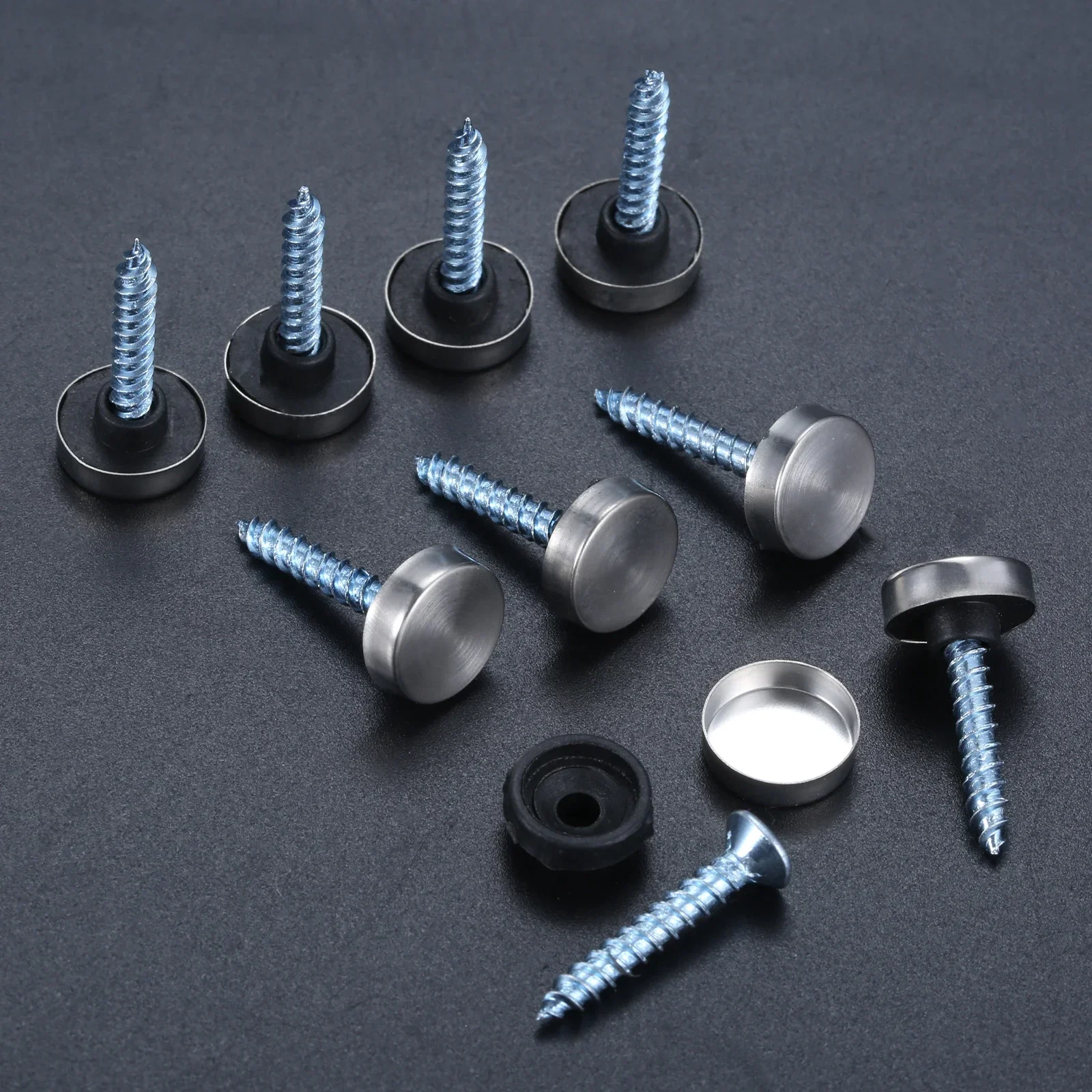40-Sets-12-30mm-Display-Mirror-Fasteners-Screws-Decorative-Cap-Nail ...