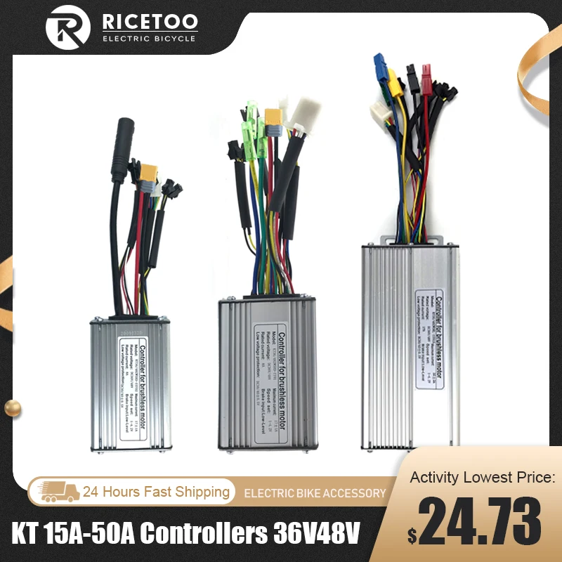 250W-3000W-Electric-Bike-Controller-KT-15A-50A-Sinewave-SquareWave-Controller-Brushless-Motor ...