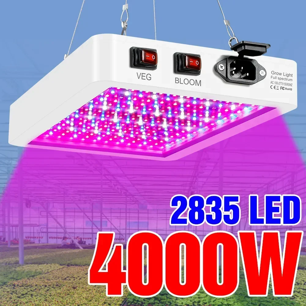 Newest 4000/5000W Full Spectrum LED Growing Light IP65 Plant Bulbs ...