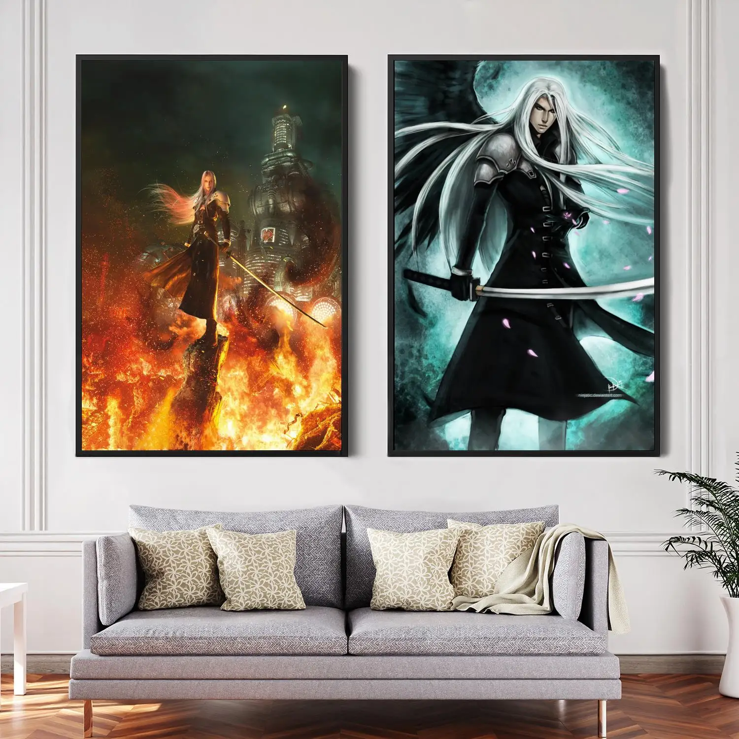 sephiroth-Cartoon-Decorative-Canvas-Posters-Room-Bar-Cafe-Decor-Gift ...