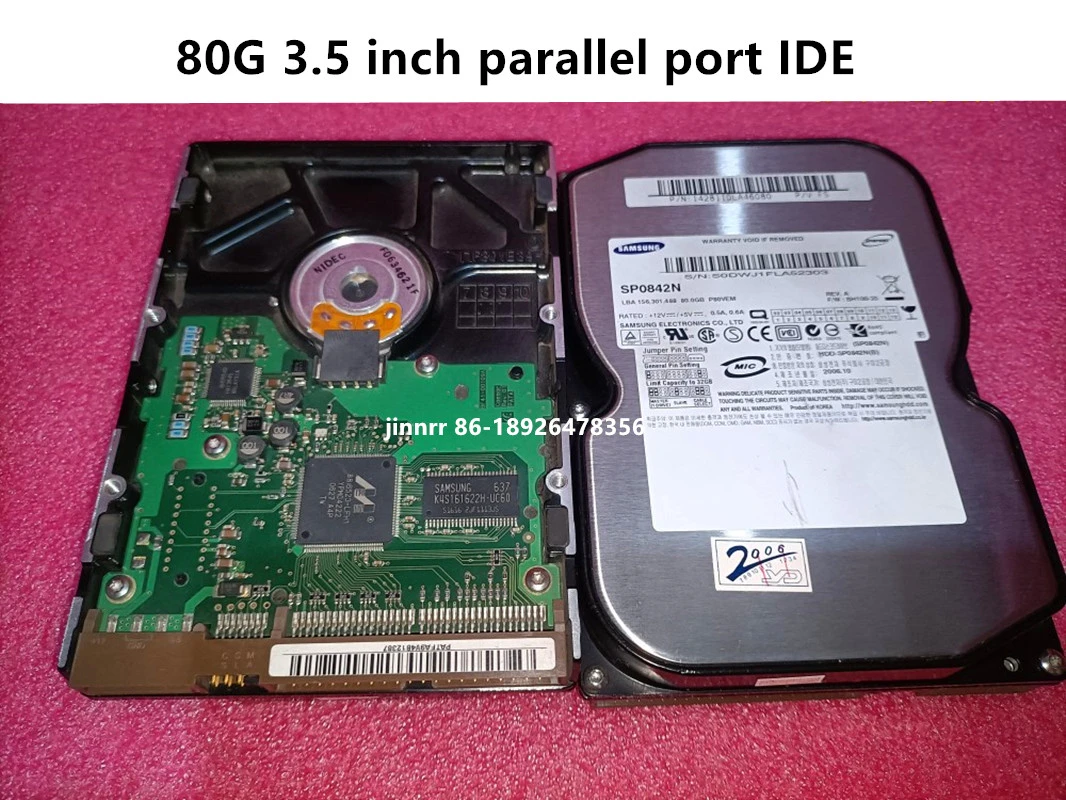 SP0842N 80G 3.5 inch parallel port IDE computer industrial control hard ...