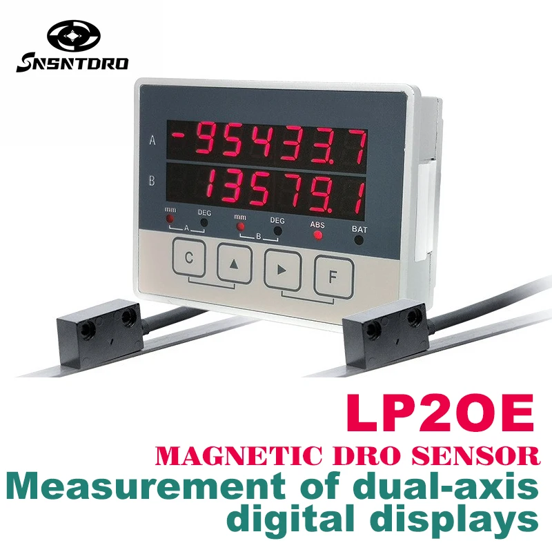 LP20E-2-Axis-LCD-DRO-Magnetic-sensor-tape-displacement-Displacement-Scale-Sensor-CNC-Encoder ...