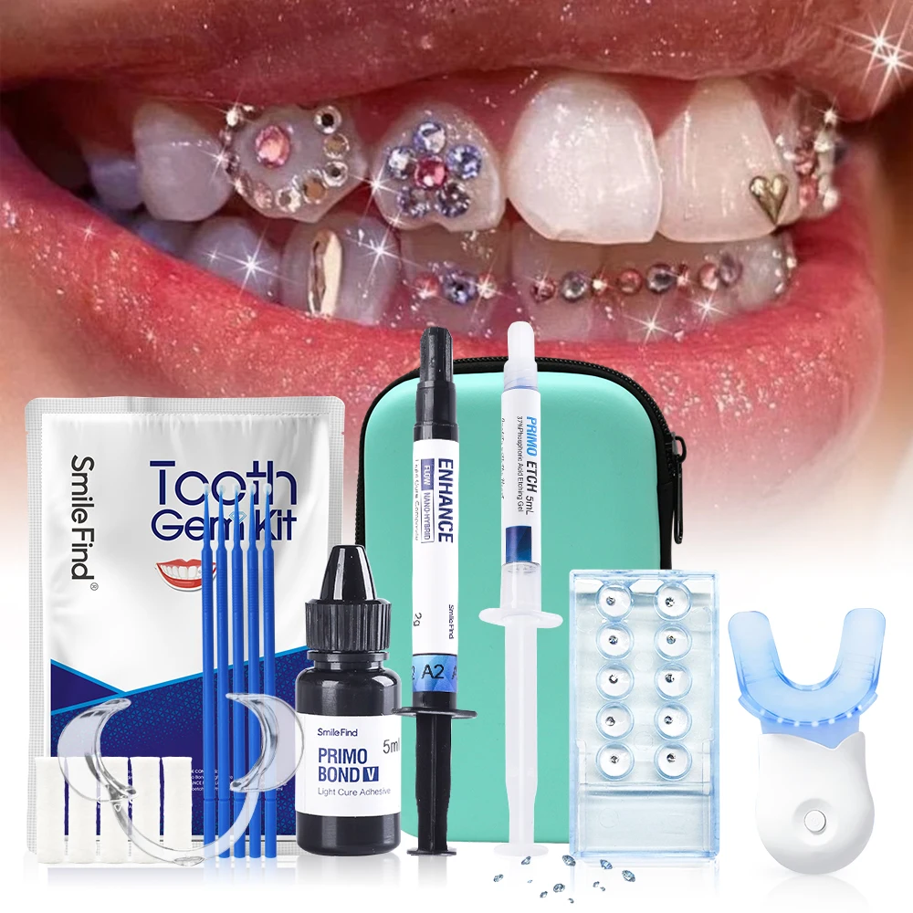 Juego-de-gemas-de-dientes-Diy-juego-de-pegamento-de-diamante ...