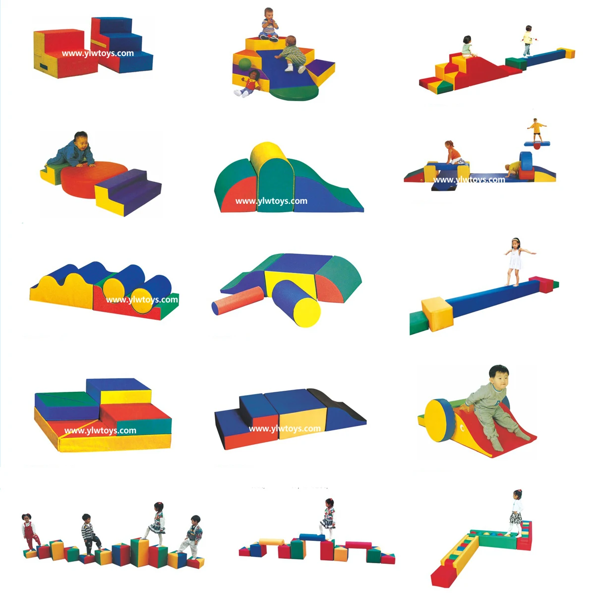 YLWCNN-Soft-Play-Structure-Toddler-Safety-PU-Foam-Play-Set-Toys-Early ...