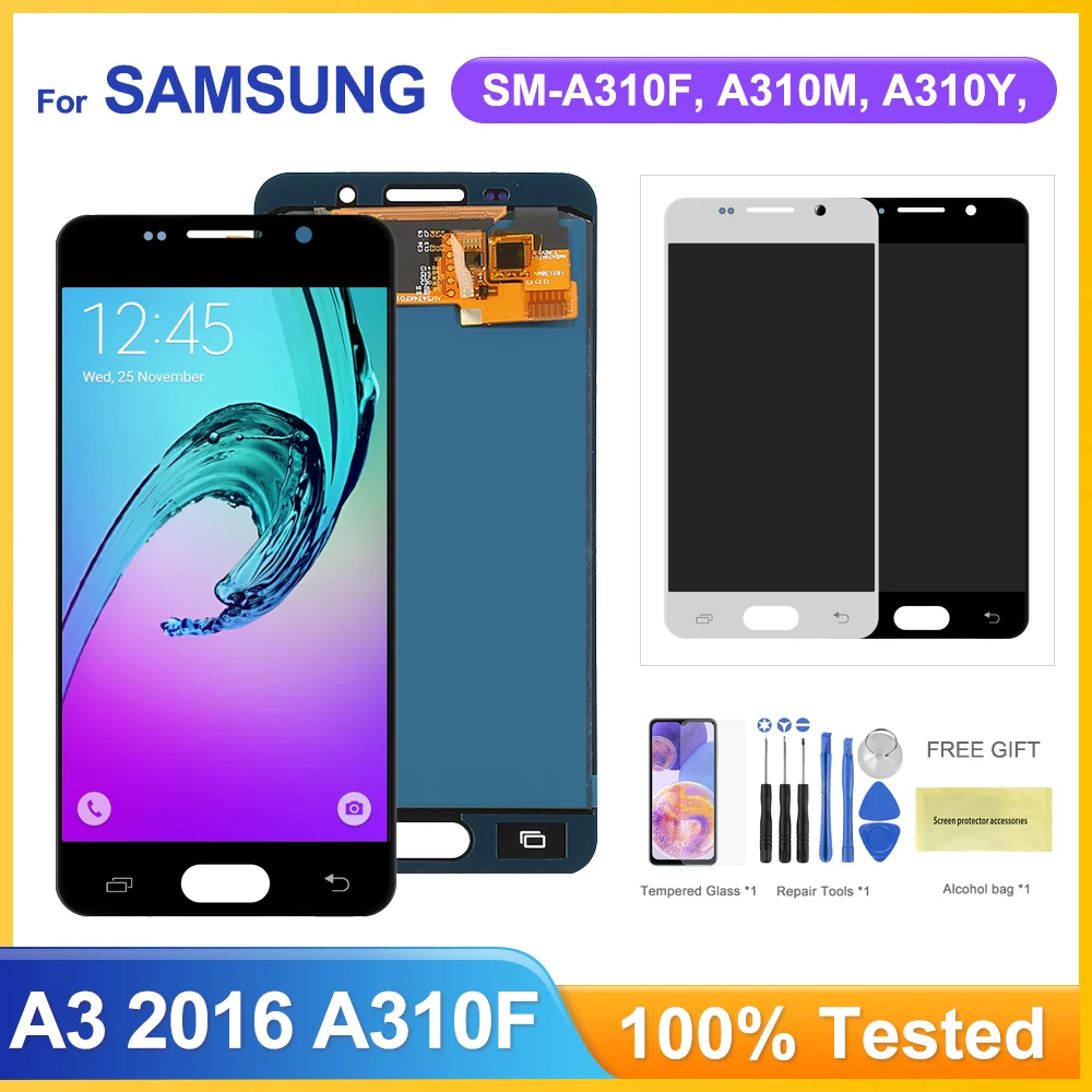 Adjustable Brightness Lcd For Samsung Galaxy A3 2016 A310 Lcd Display ...