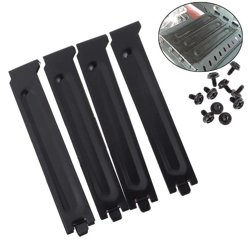10pcs Black PCI Chassis Slot Covers Bracket Hard Steel PCI Slot Covers ...