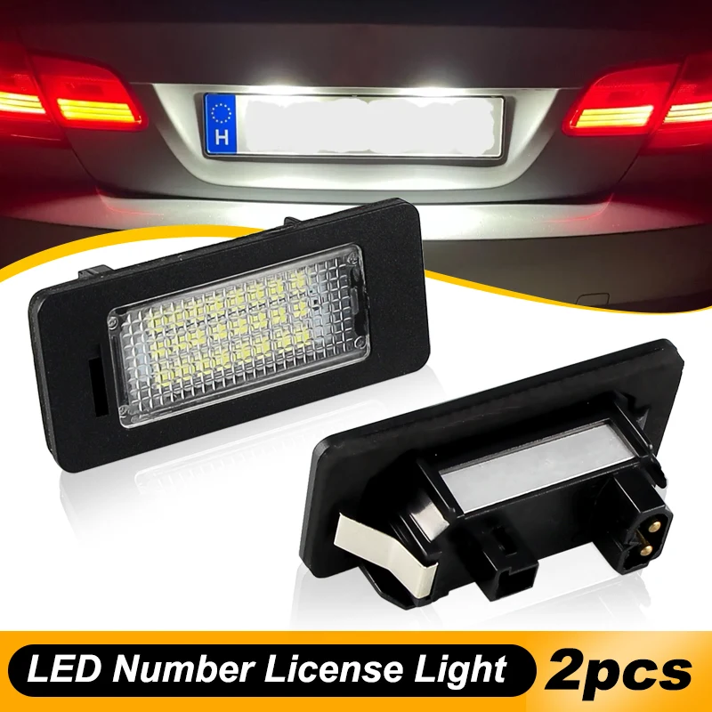 Luz-LED-blanca-para-placa-de-matr-cula-l-mpara-sin-errores-para-BMW-E81 ...