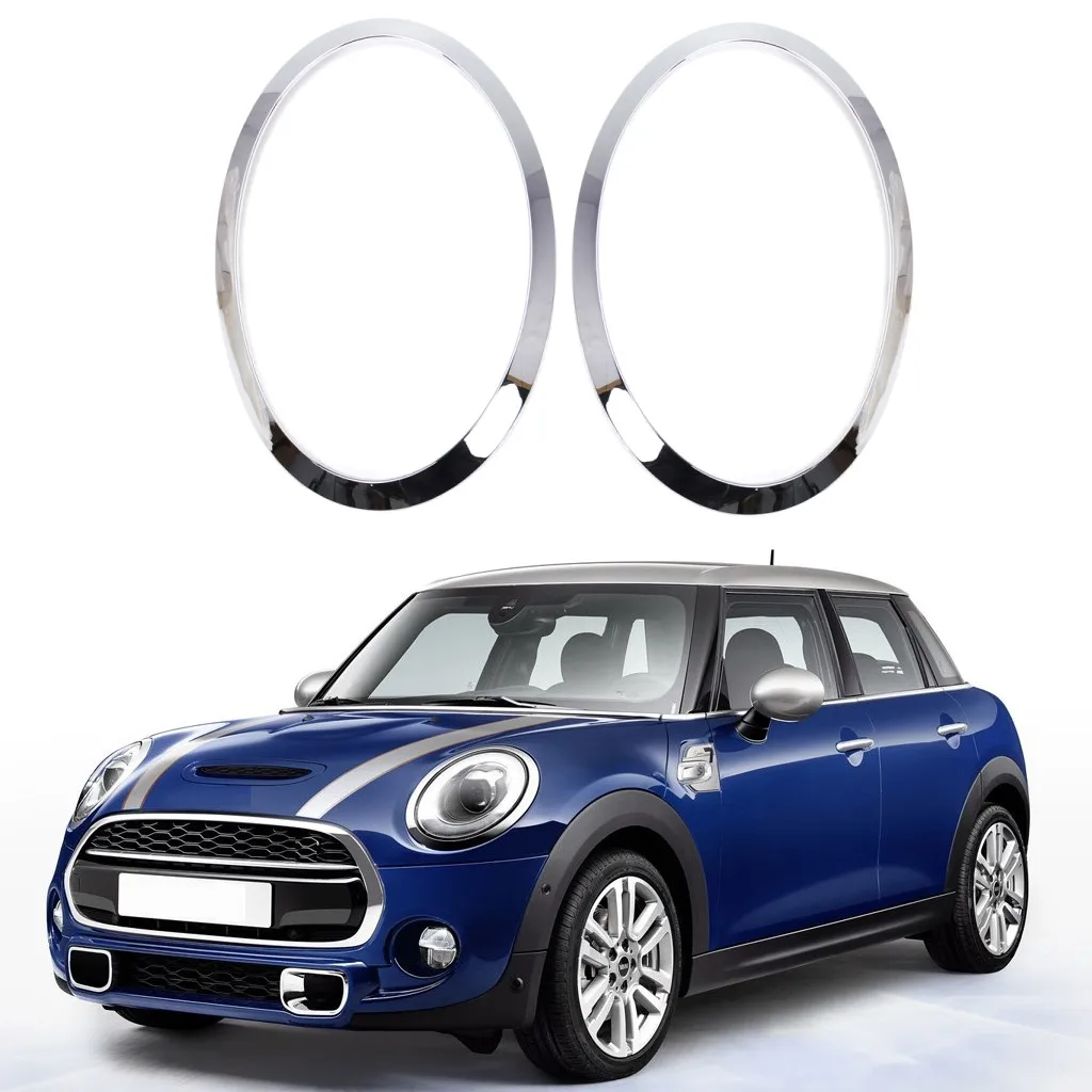 Untuk-MINI-Cooper-F55-F56-F57-2014-Lampu-Depan-Kanan-Kiri-Perak-Krom ...